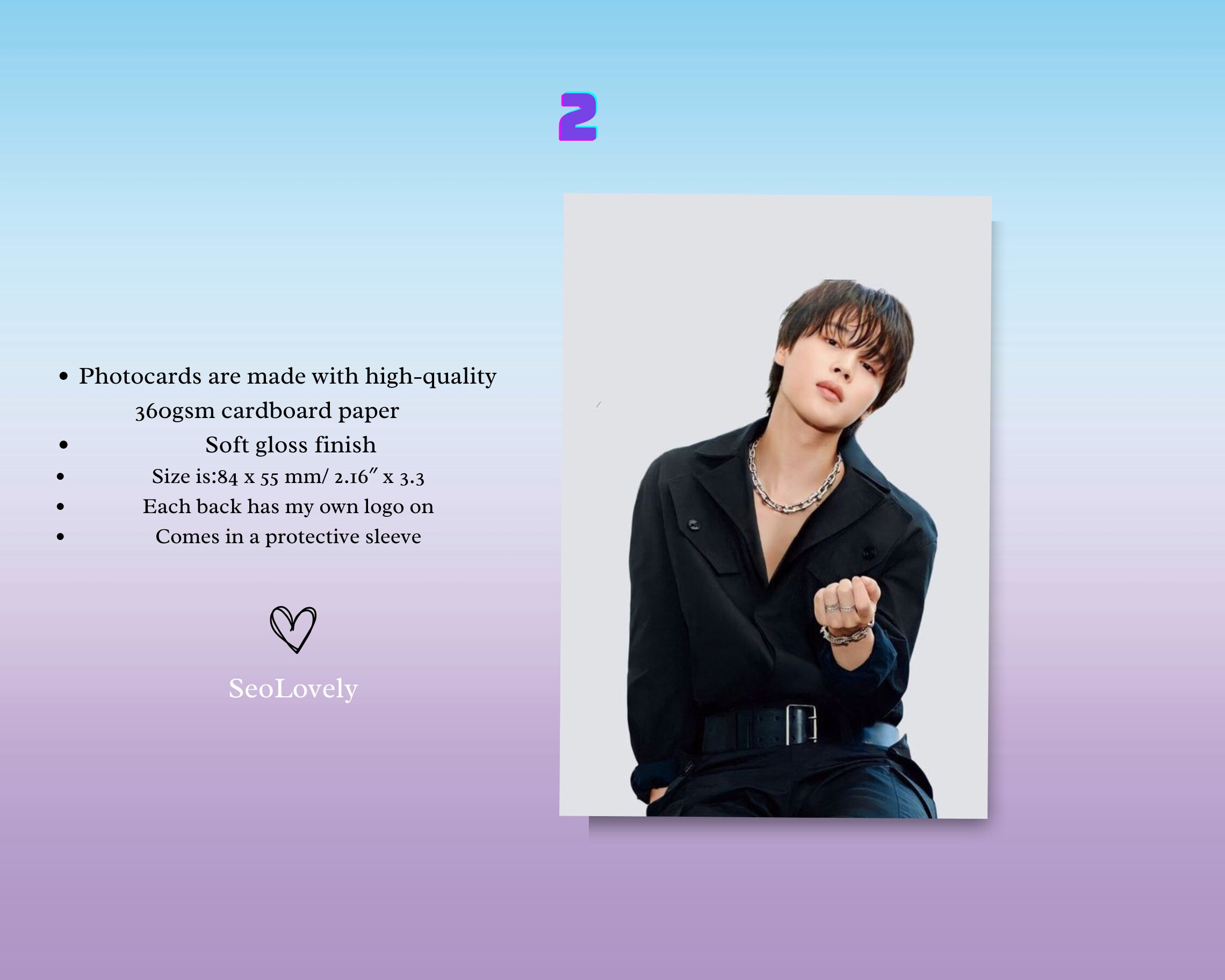 BTS Jimin Photocards/ Jimin/ K-pop Cards/ Lomo Cards - Etsy