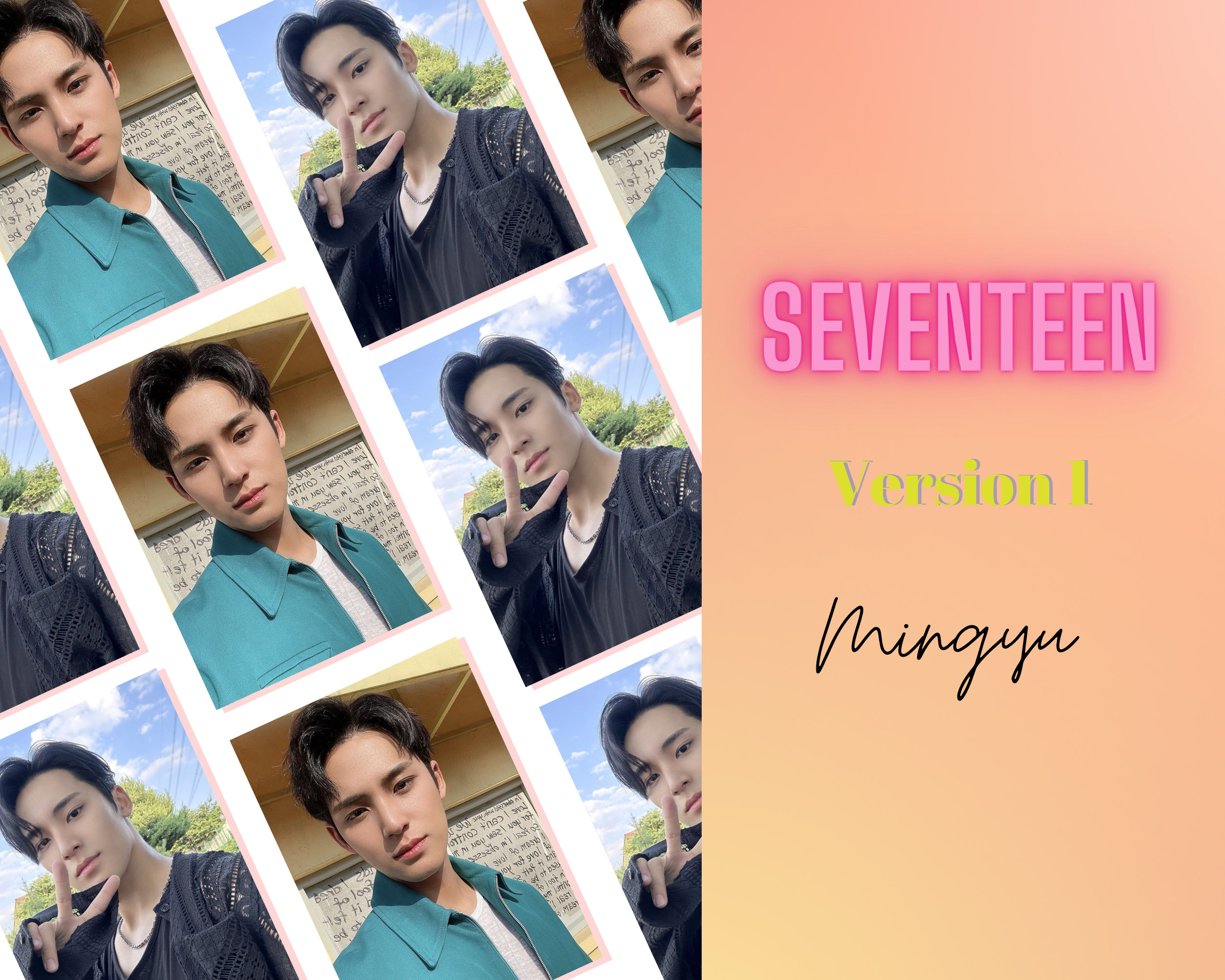 Seventeen Mingyu Photocards/ Mingyu Photo Cards / K-pop Accessories - Etsy