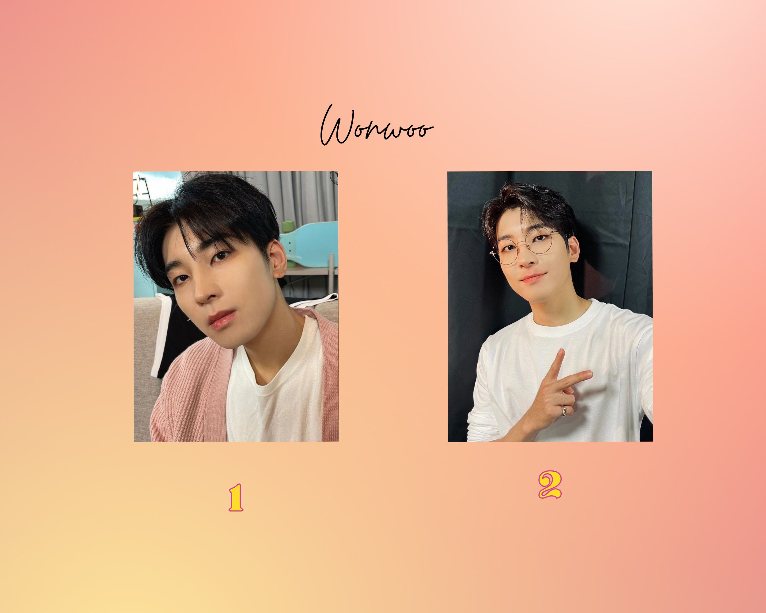Seventeen Wonwoo Photocards/ Jeon Wonwoo Photo Cards / K-pop Accessories - Etsy