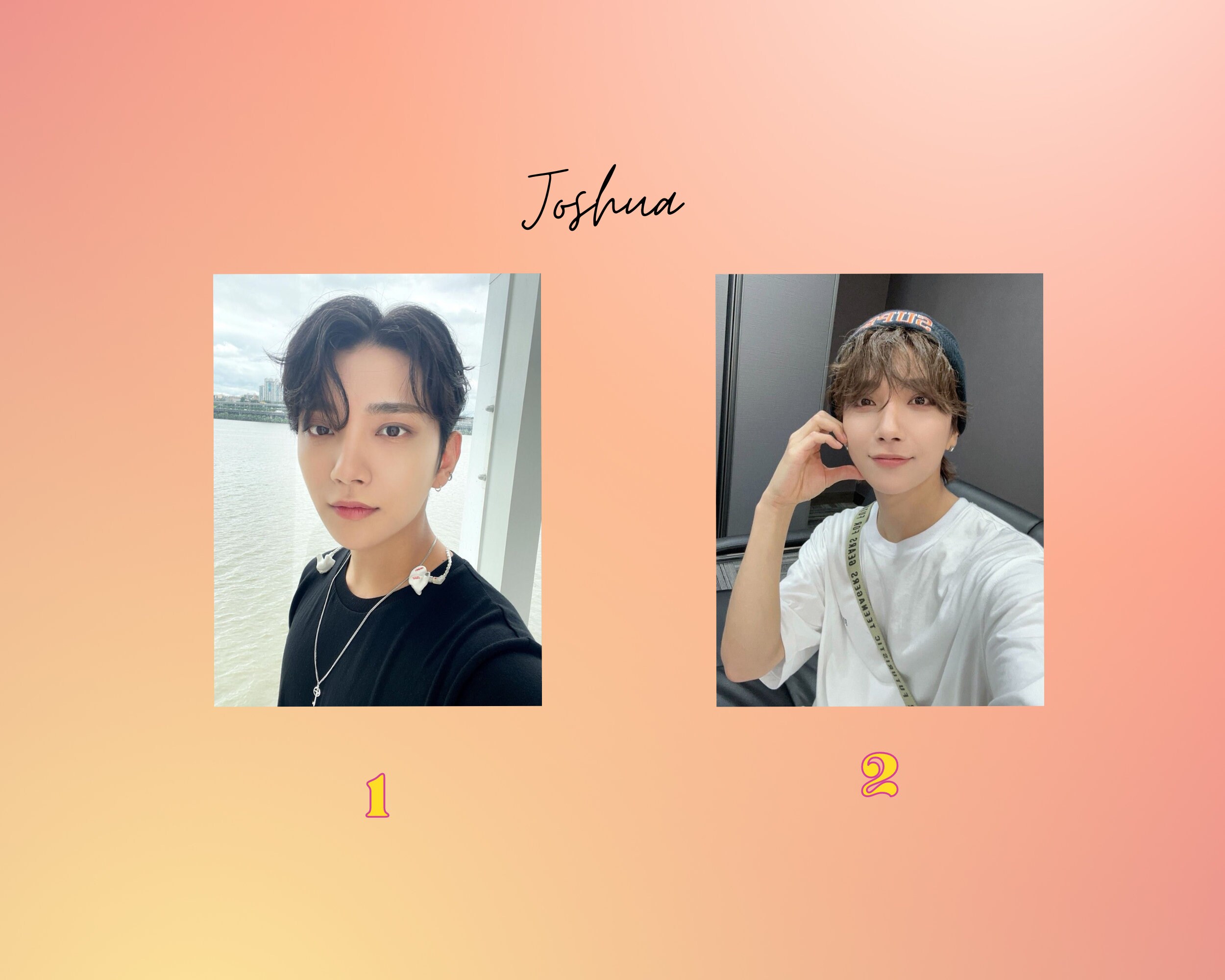 Seventeen Joshua Photocards/ Joshua Photo Cards / K-pop Accessories - Etsy