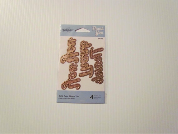 Spellbinders Thank You Dies - Etsy