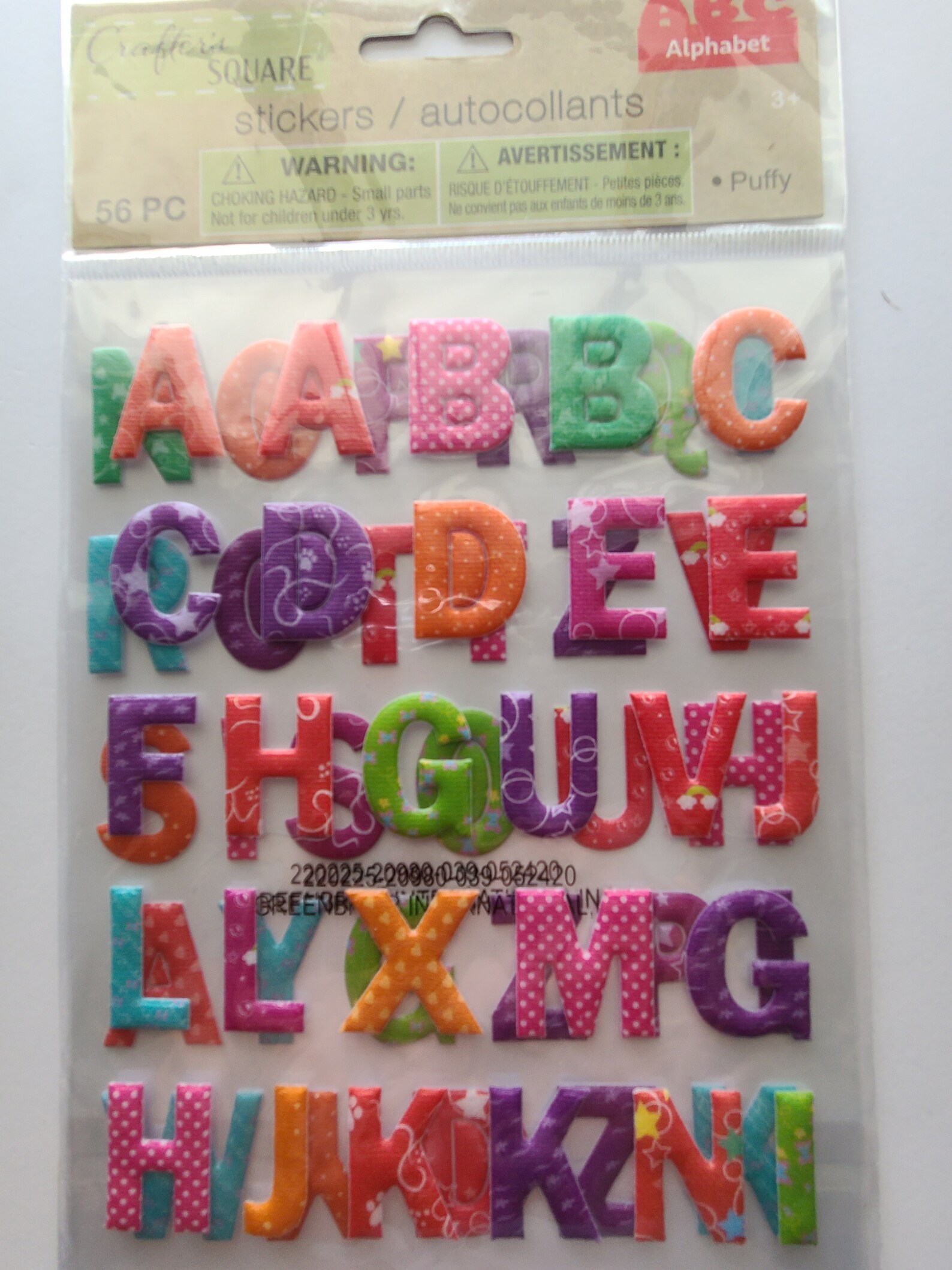 Crafter's Square Puffy Alphabet Stickers | Etsy