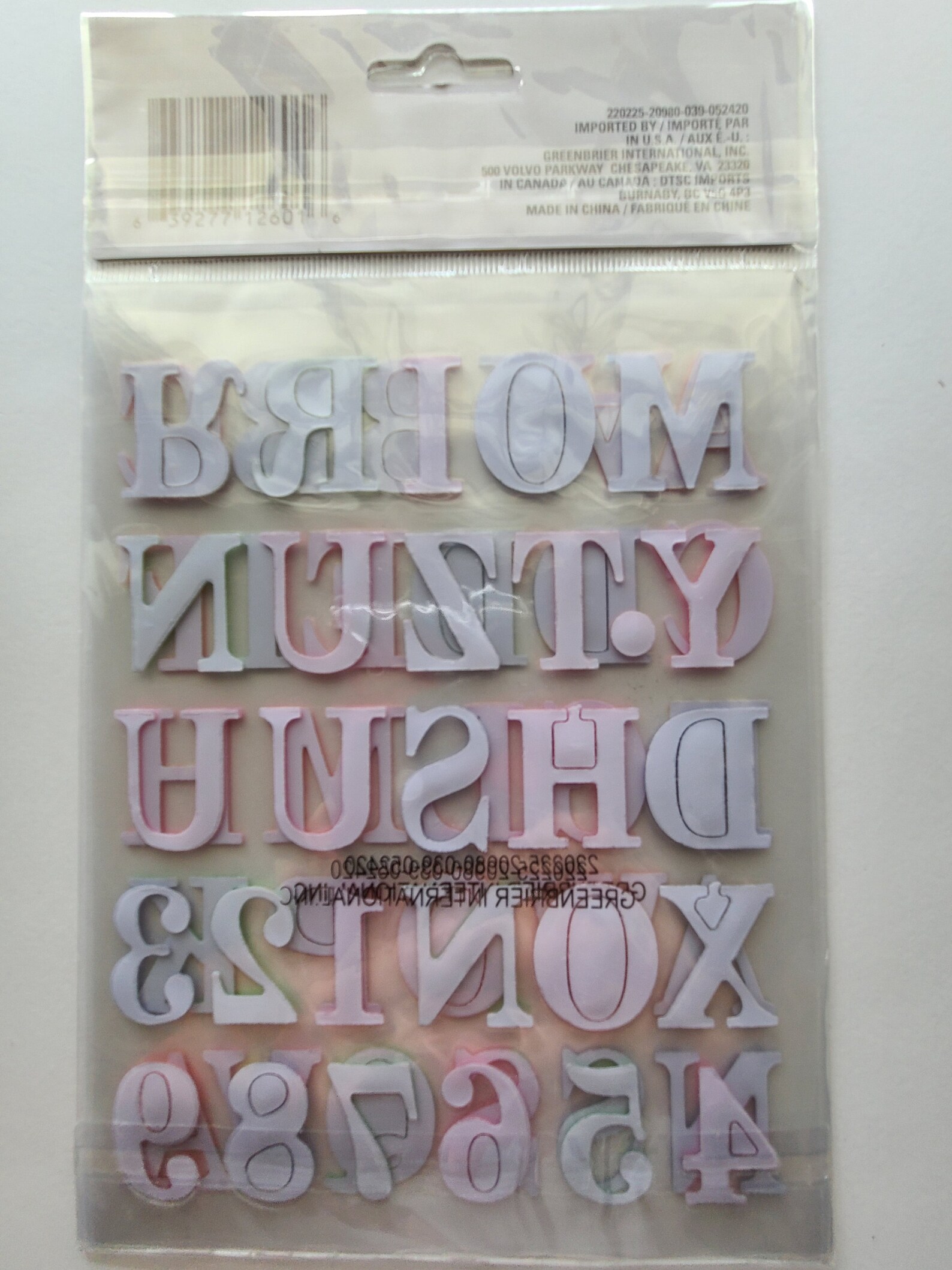 Crafter's Square Puffy Alphabet Stickers | Etsy