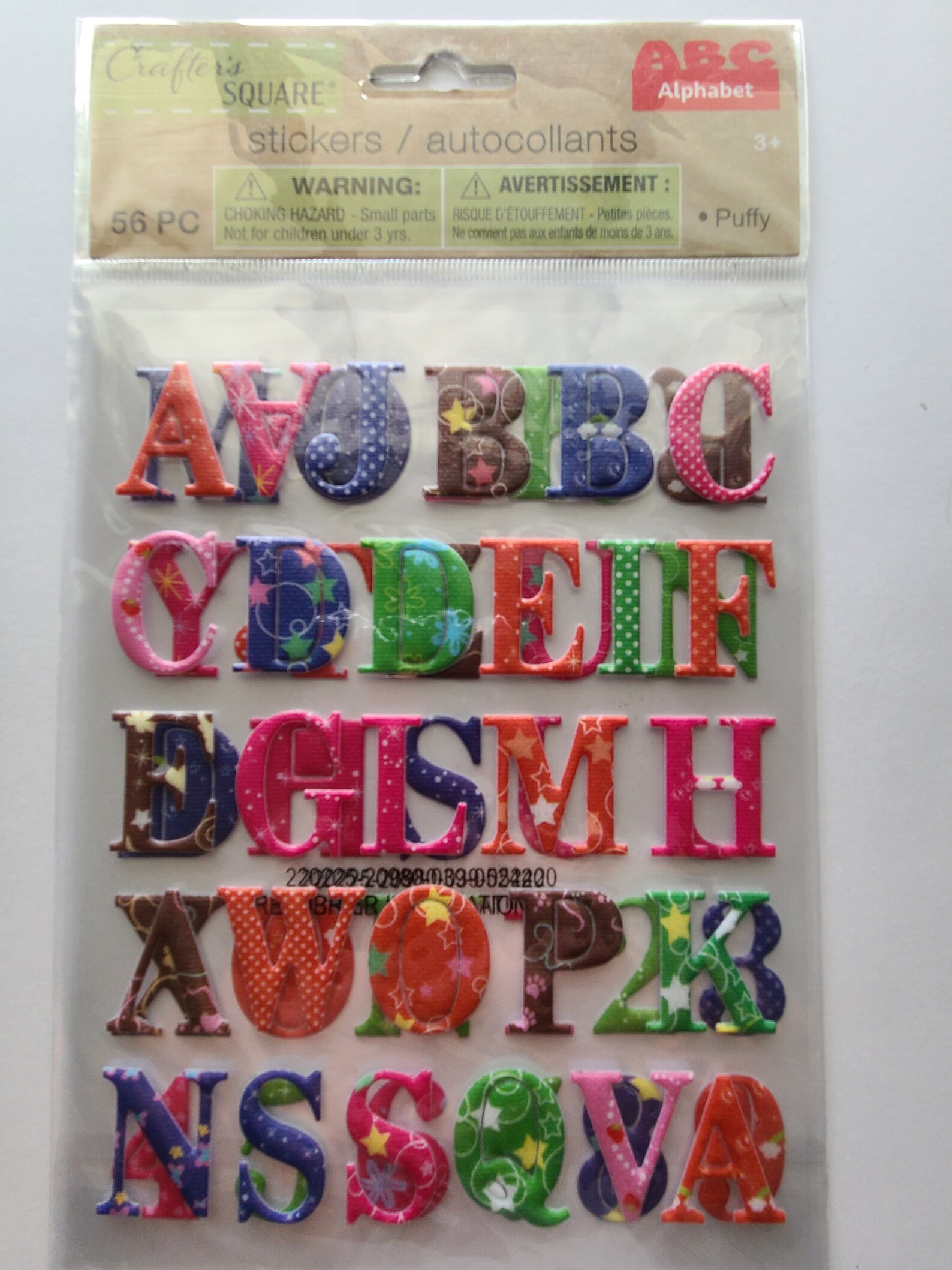 Crafter's Square Puffy Alphabet Stickers | Etsy