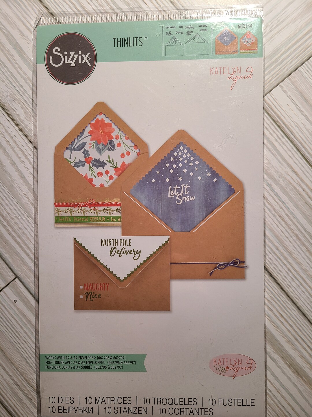 Sizzix - Envelope Liners, A2 & A7, Christmas - Etsy