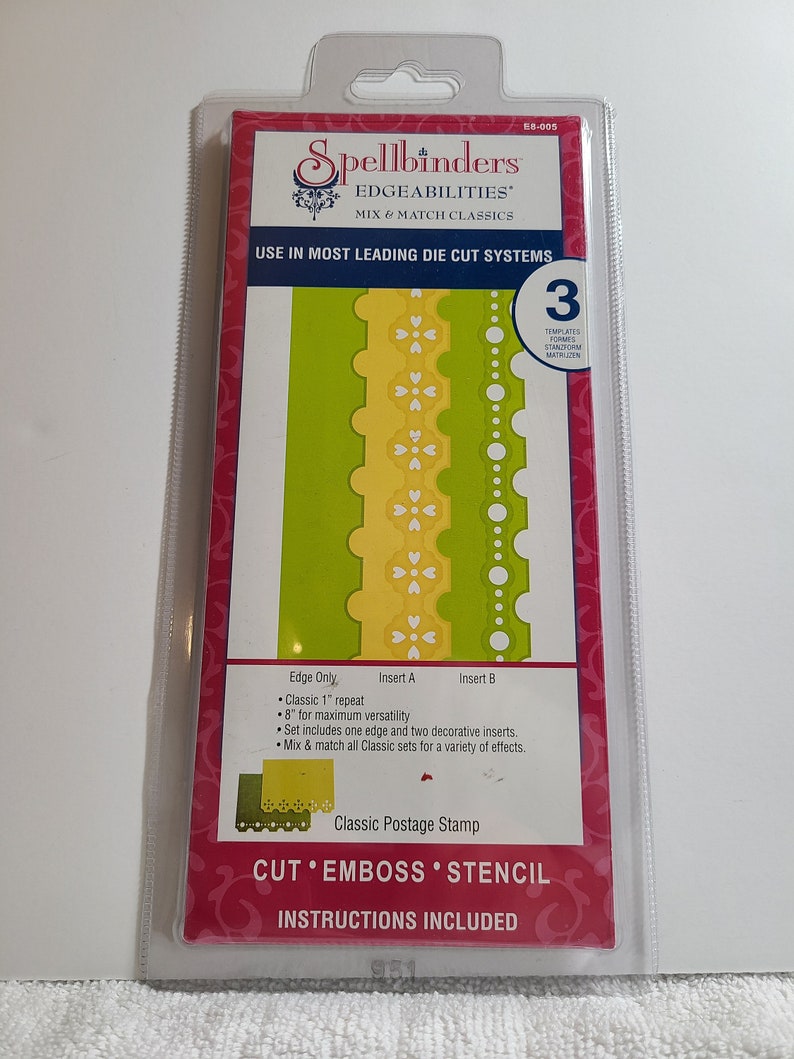 Spellbinders Classic Postage Stamp Dies - Etsy