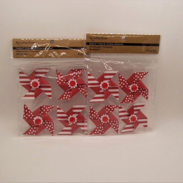 Red Pinwheels - Etsy