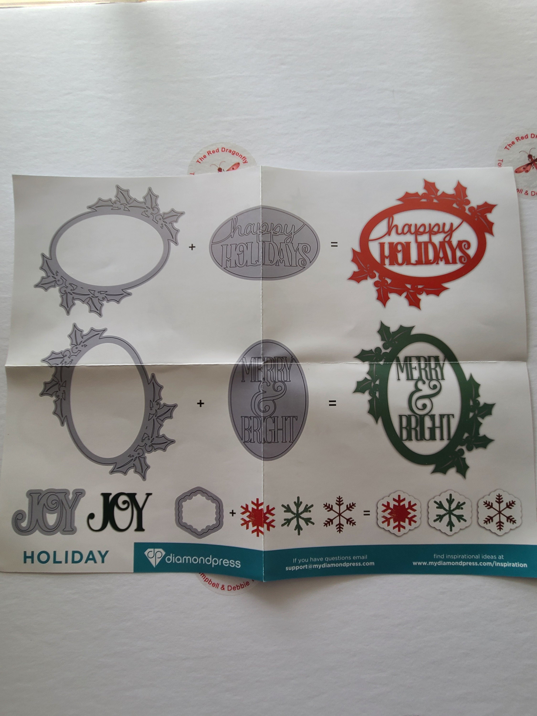 Diamond Press - Holiday - Stamp and Die Set - Etsy