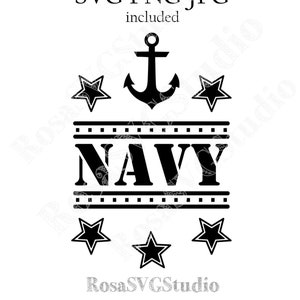 Navy SVG, Navy Cutting File, Military, Memorial Day, PNG, United States ...