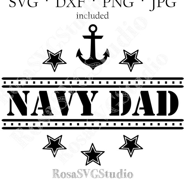 Navy Svg - Etsy