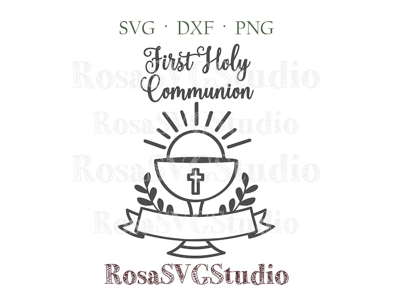 First Communion Svg for Favor Tags Invitations Decor and - Etsy