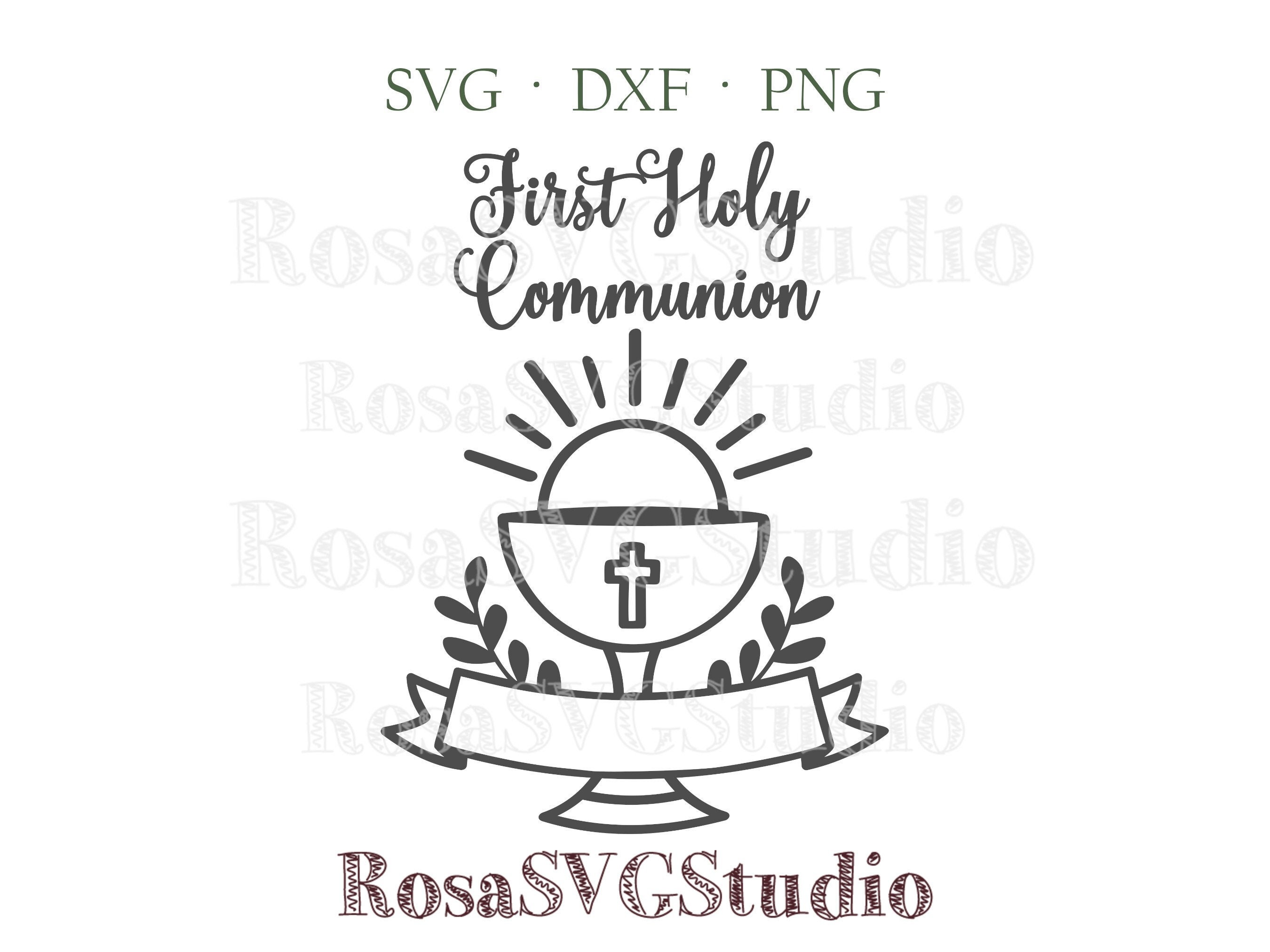 Primera Comunión svg para etiquetas a favor, invitaciones, decoración y ...