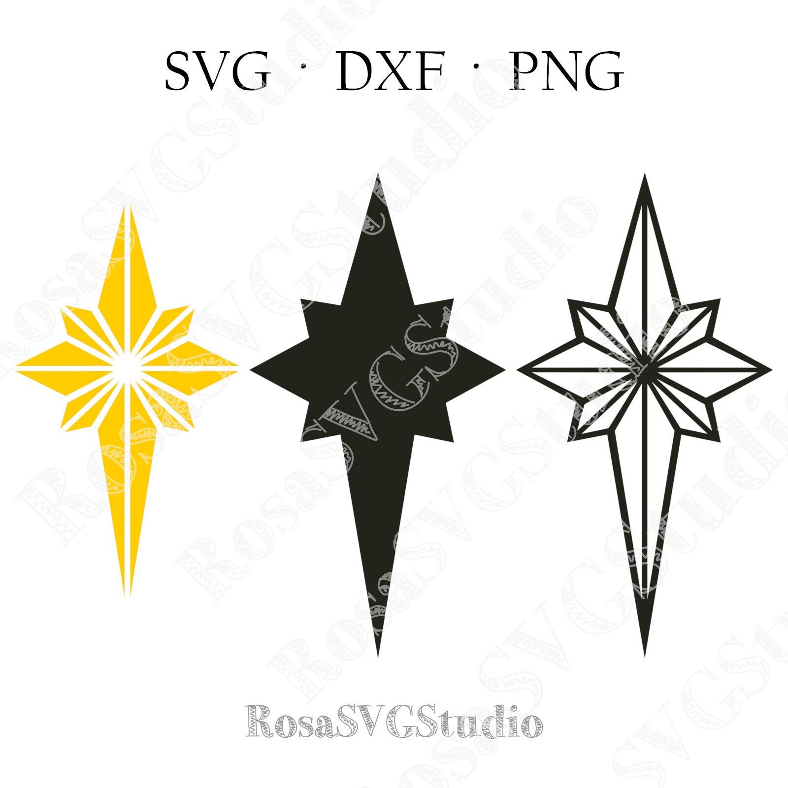 Bethlehem Star Svg Christmas Star Svg North Star Svg - Etsy Canada