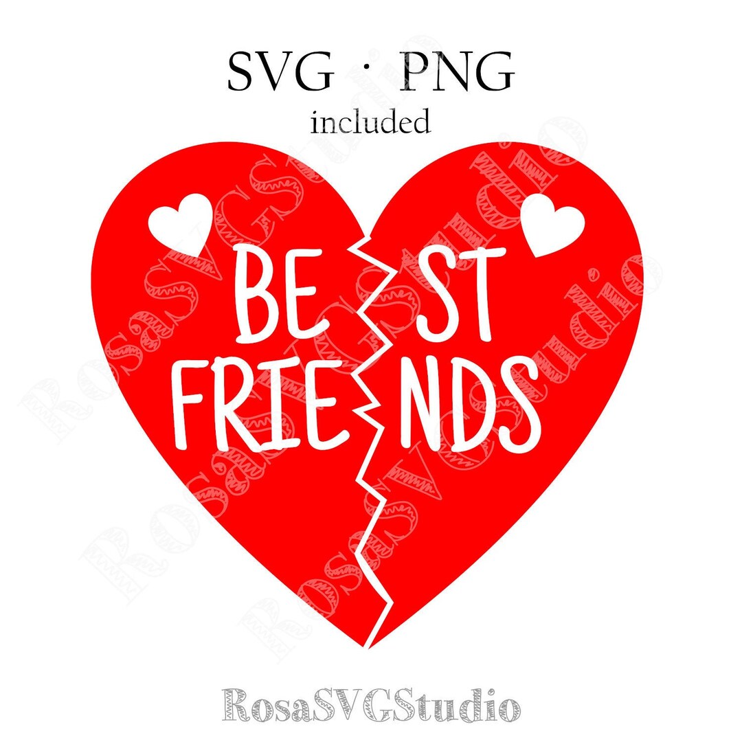 Best Friend Svg Bff Svg Besties Svg Friendship Svg Split Etsy France