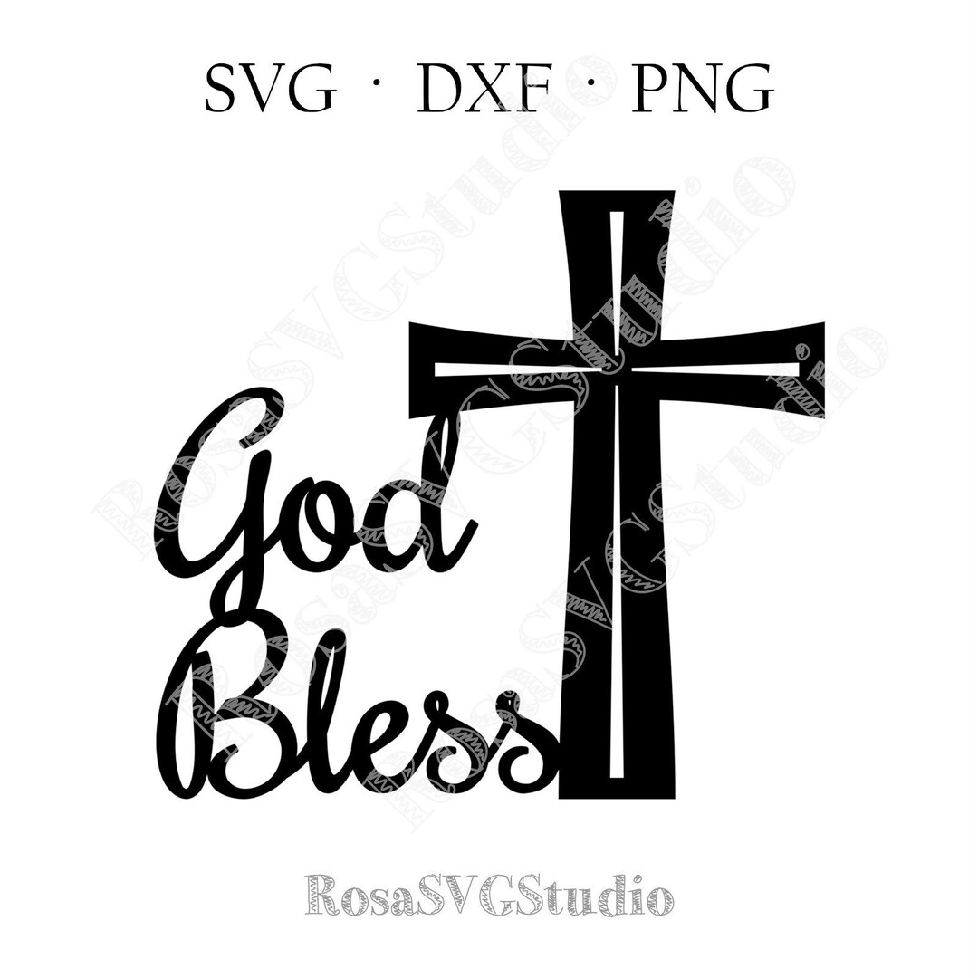 God Bless Svg, First Communion Svg, Baptism, Cake Topper Svg ...