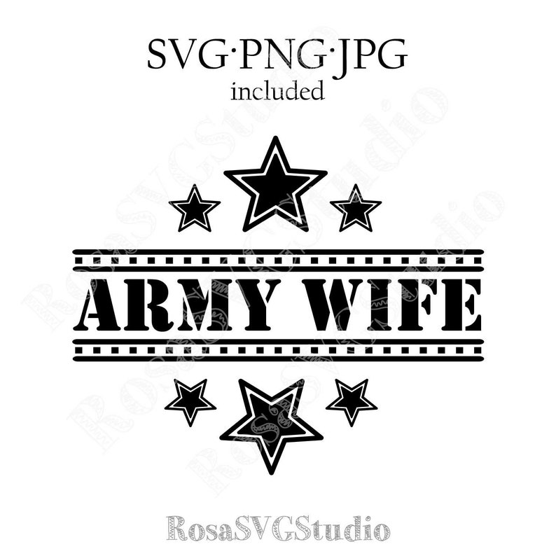 Army Wife SVG United States Military Wife Army Cutting - Etsy