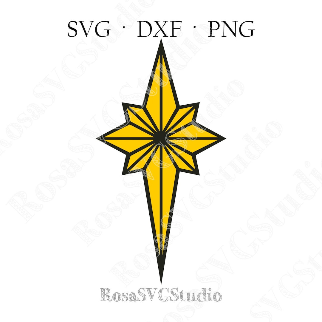 Bethlehem Star Svg, Christmas Star Svg, North Star Svg, Nativity Star ...