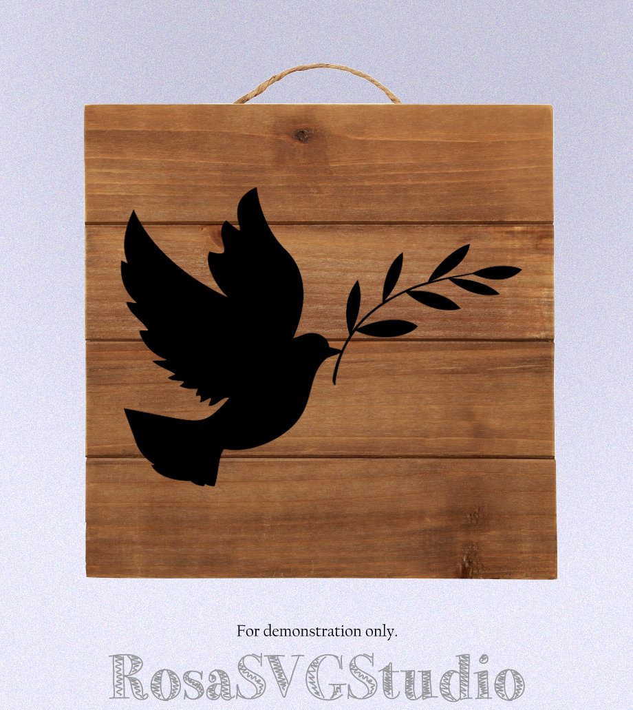 Bird With Olive Branch SVG First Communion Svg Holy Spirit. - Etsy