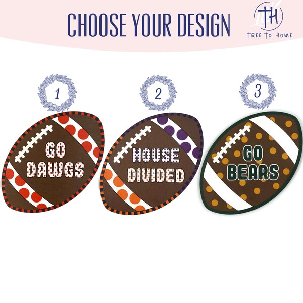 Football Door Hanger - Etsy