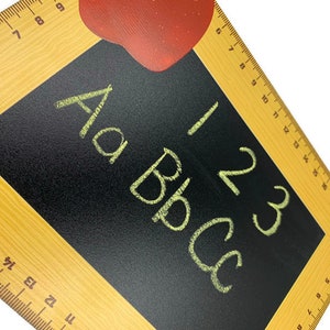 RULER CHALKBOARD - Full Color Flawless Printed Design on Laser Cut ...