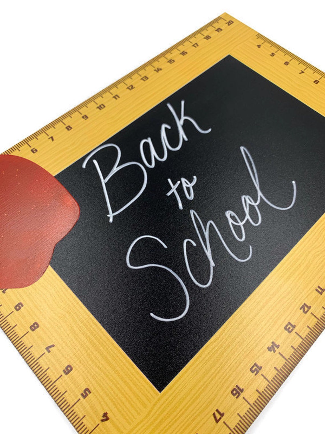 RULER CHALKBOARD - Full Color Flawless Printed Design on Laser Cut ...