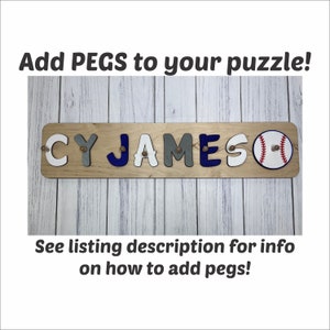 WOODEN NAME PUZZLE - 010101 - Personalized Name Puzzle - Full Color ...