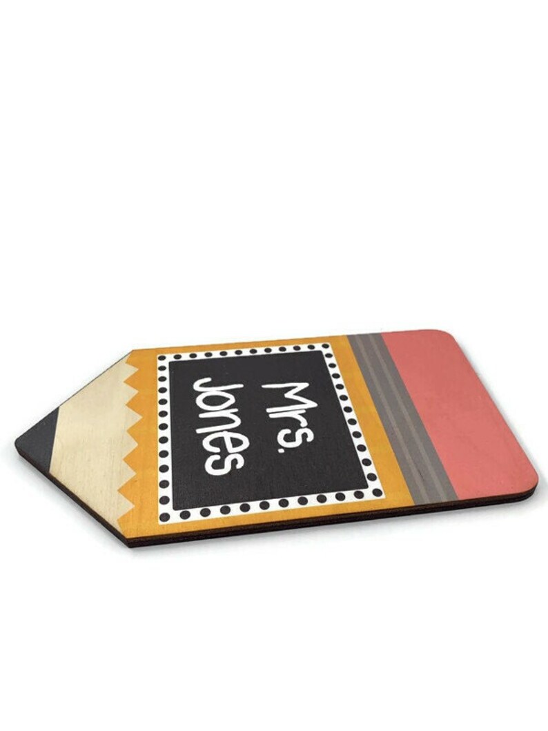 CLASSROOM DECOR Laser Cut Wood Pencil in Full Color Back | Etsy