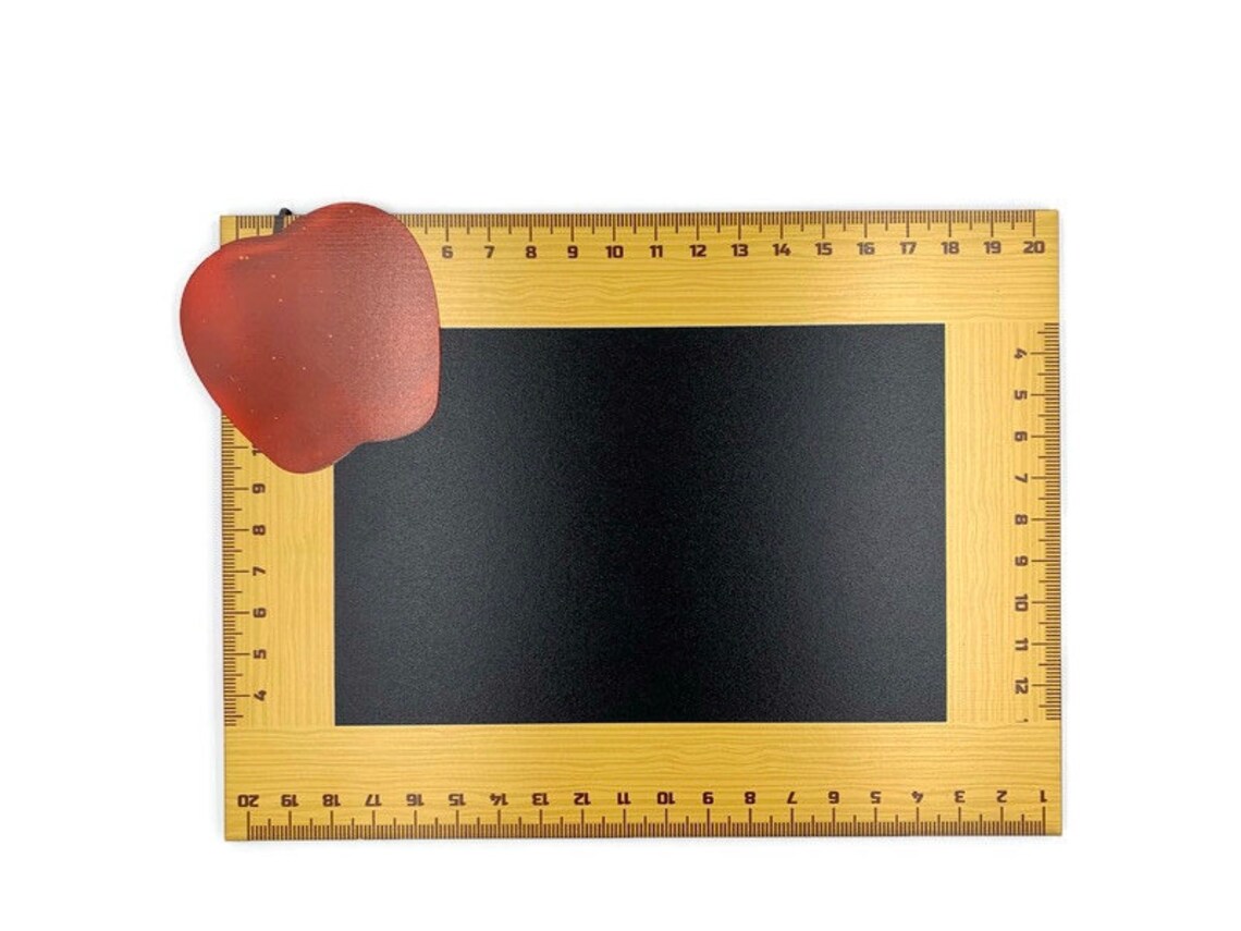 RULER CHALKBOARD Full Color Flawless Printed Design on Laser - Etsy