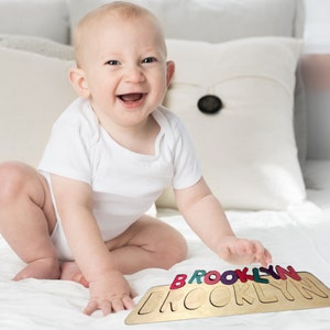 WOODEN NAME PUZZLE - 010101 - Personalized Name Puzzle - Full Color ...