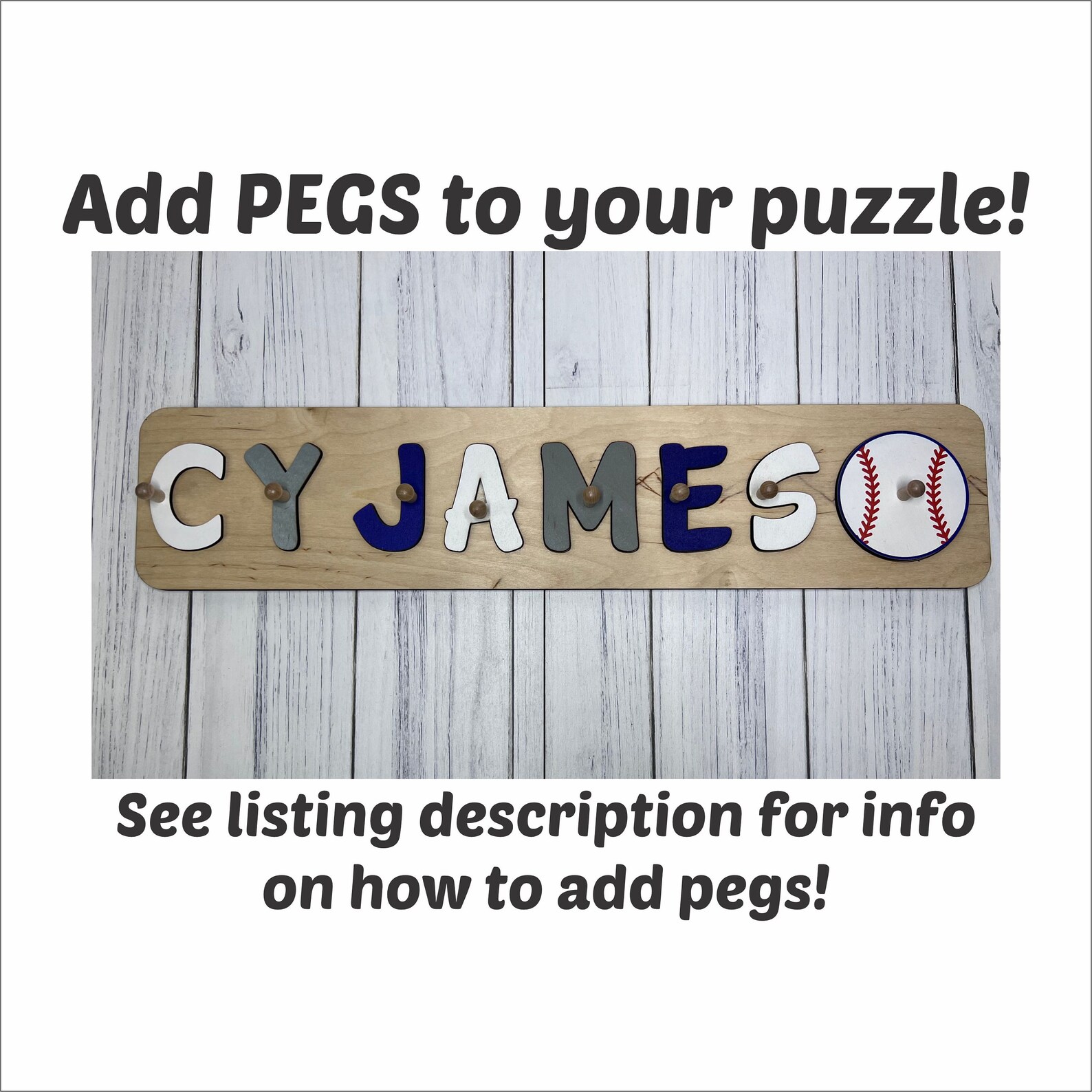WOODEN NAME PUZZLE With Football Field Personalized Name - Etsy
