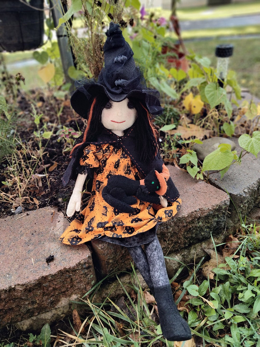 Halloween Witch Cloth Doll - Etsy