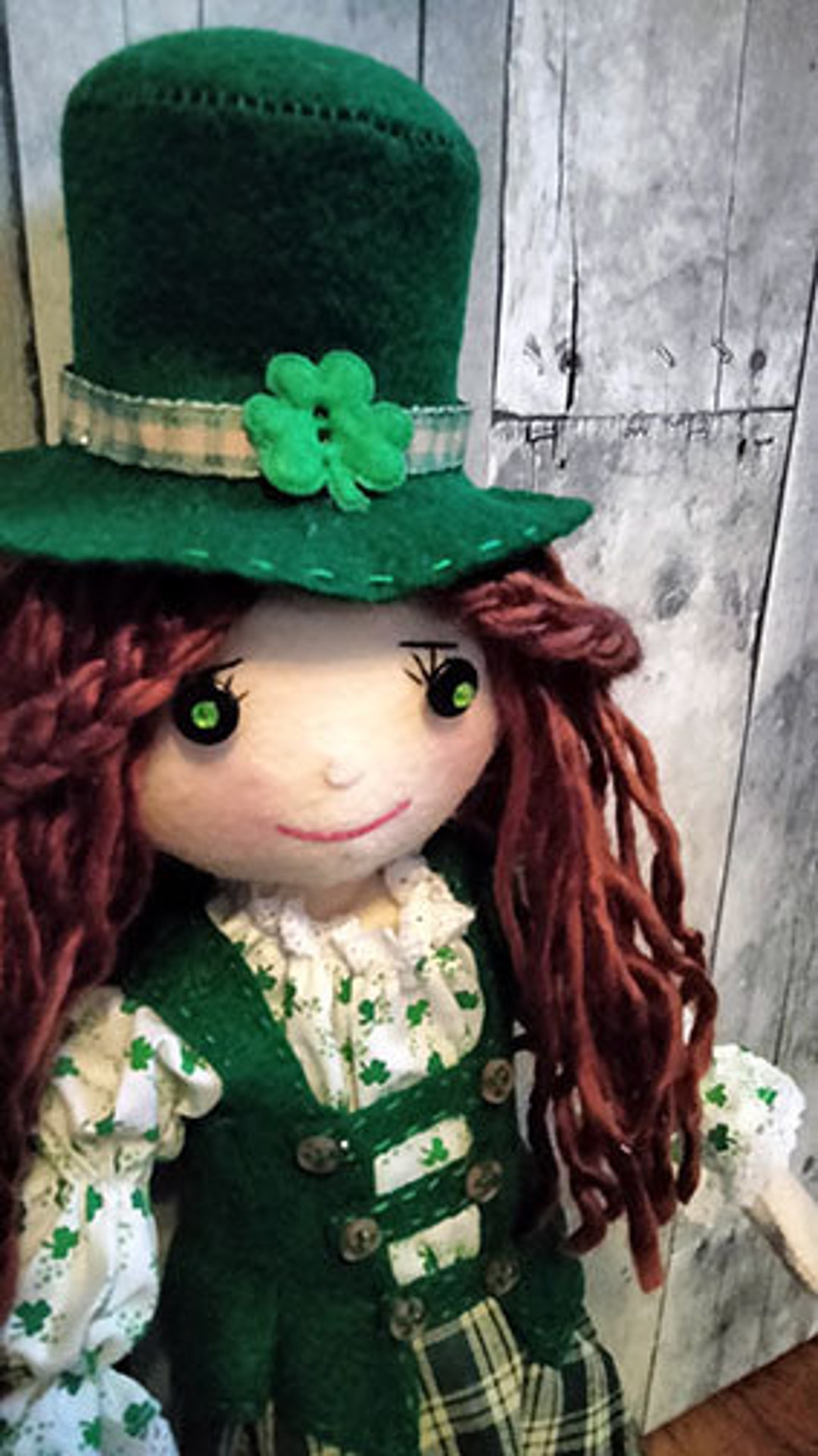 Erin Leprechaun Lass Cloth Doll - Etsy