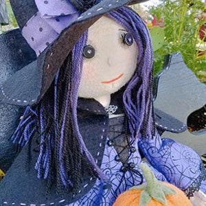 Halloween Cloth Witch Doll - Etsy