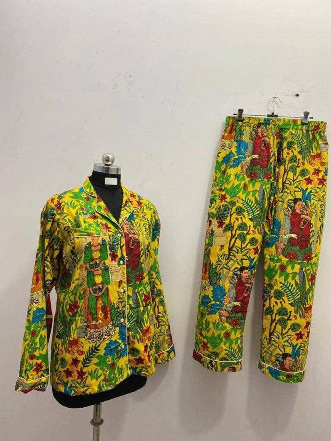 Indian Beautiful Floral Print Pajama Sets Cotton Pajama - Etsy