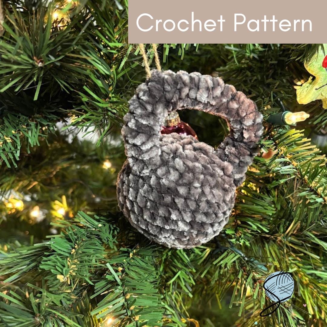 Kettlebell Ornament Crochet Pattern | Crochet Kettlebell Plush - Etsy