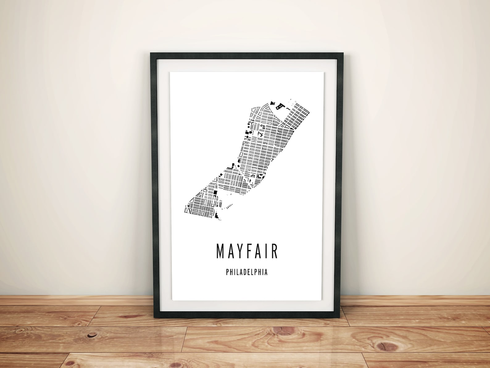 Mayfair, Philadelphia - Neighborhood Map - Etsy