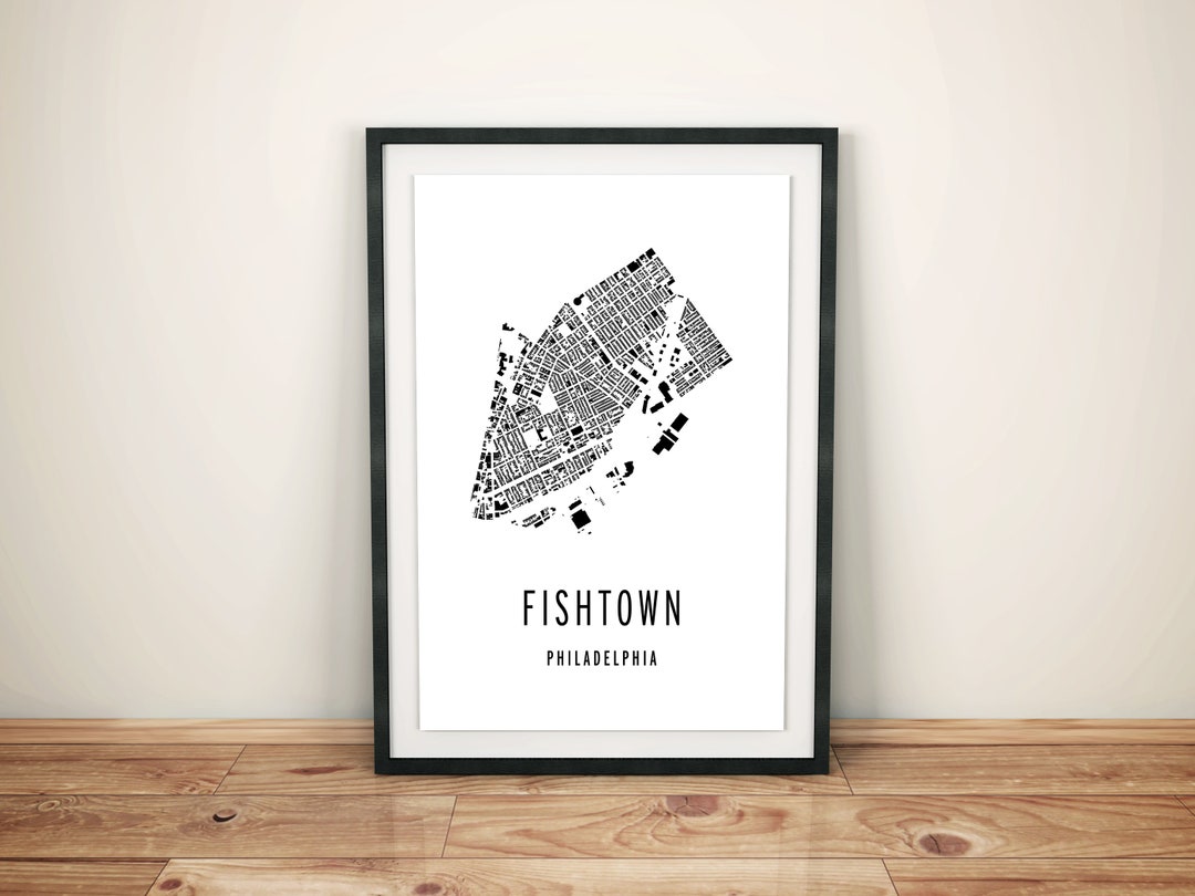 Fishtown, Philadelphia - Neighborhood Map - Etsy