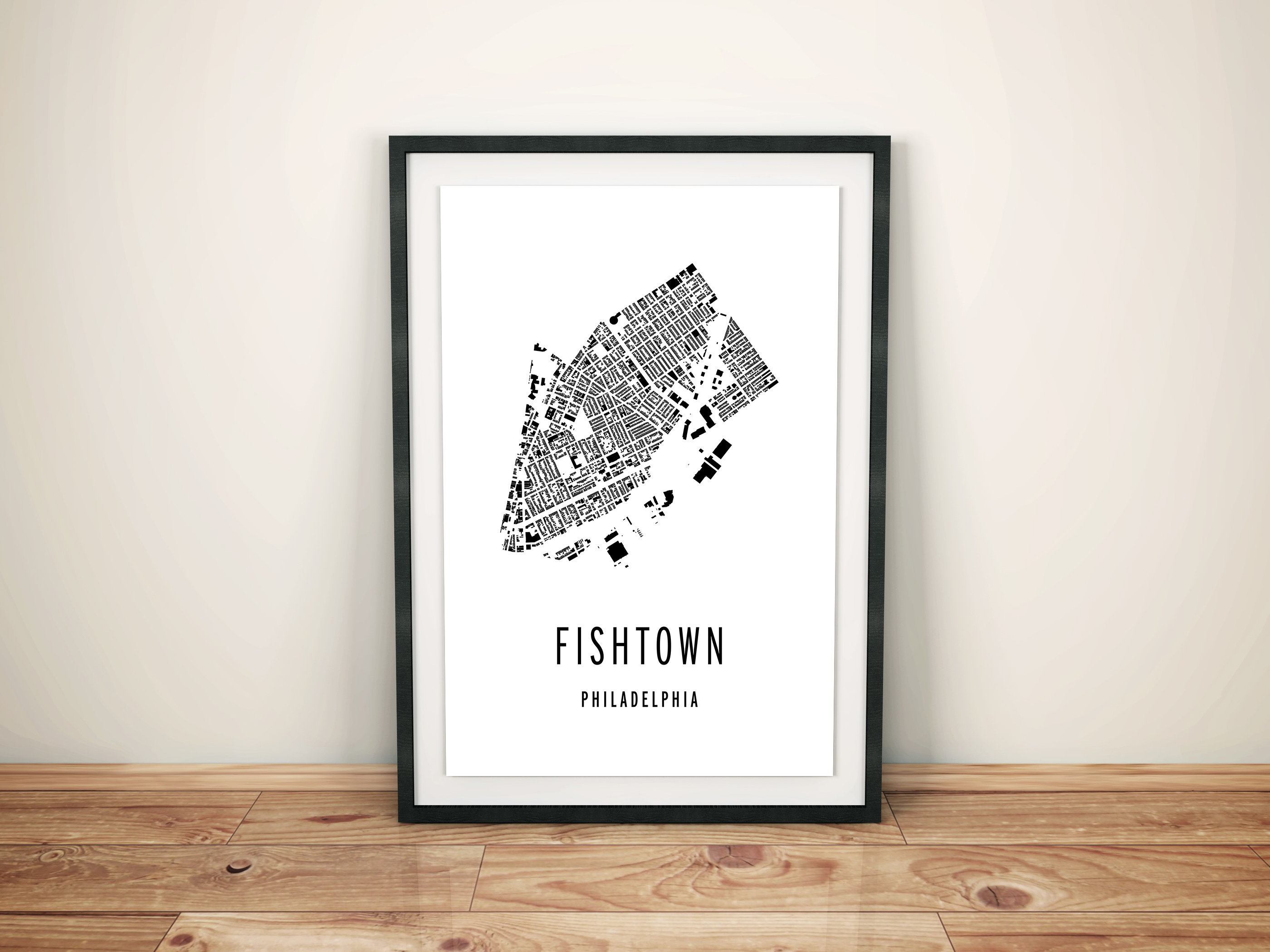 Fishtown, Philadelphia Neighborhood Map - Etsy.de