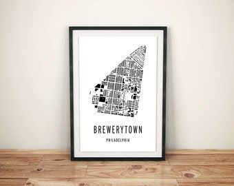 Port Richmond, Philadelphia Neighborhood Map - Etsy