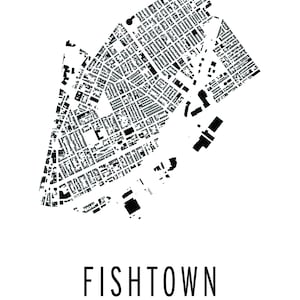 Fishtown, Philadelphia - Neighborhood Map - Etsy