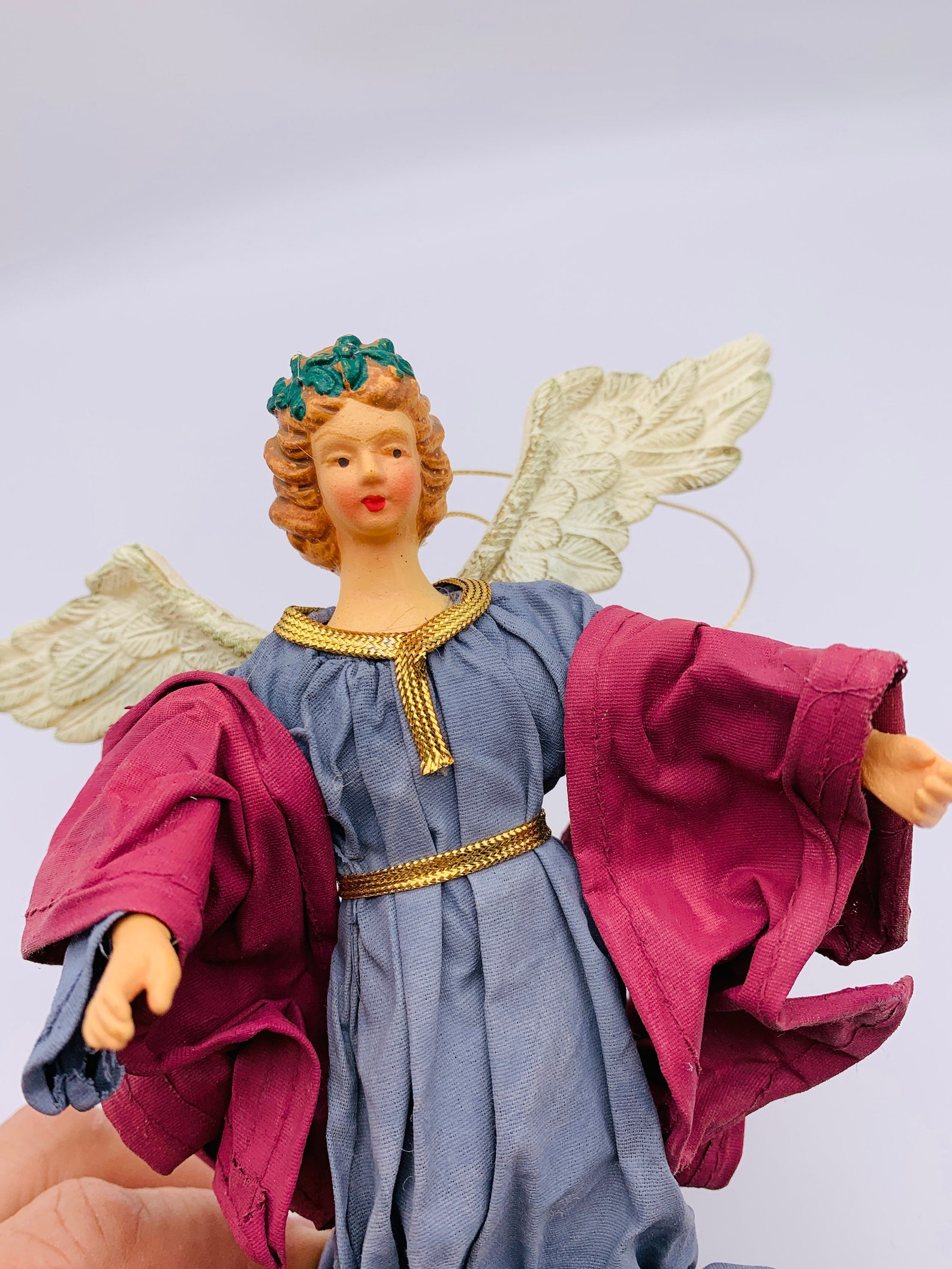 Paper Angel Vintage Paper Angel Hand Made Paper Angel Angel | Etsy