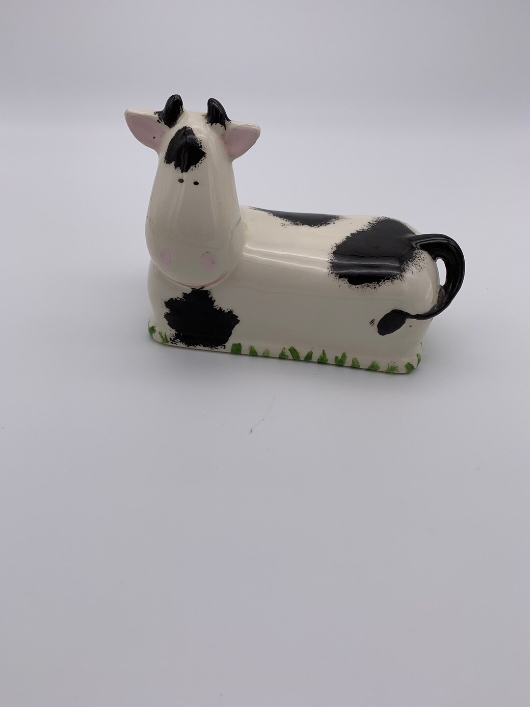 Cow Ceramic Figurine Cow Porcelain Animal Figurine Cow Sculpture ...