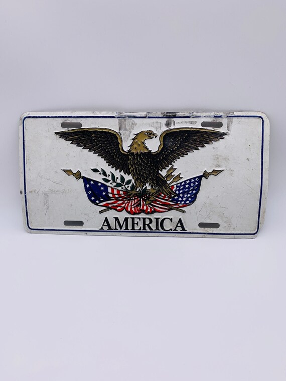 License Plate Vintage license plate America number tags Auto | Etsy