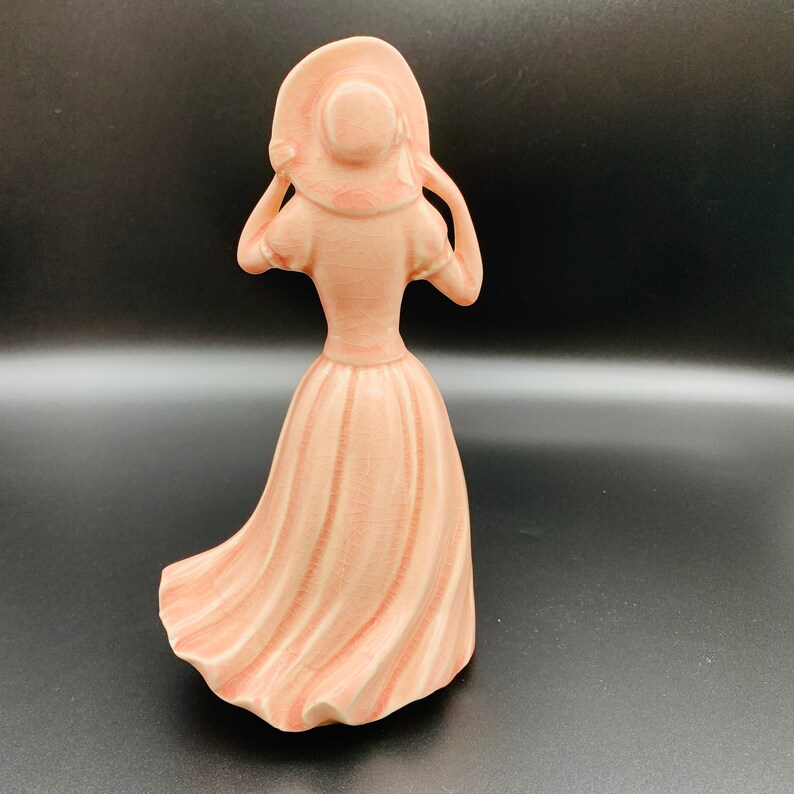 Porcelain Statuette Pink Color Girl Figurine Hand Made Figurine Art ...