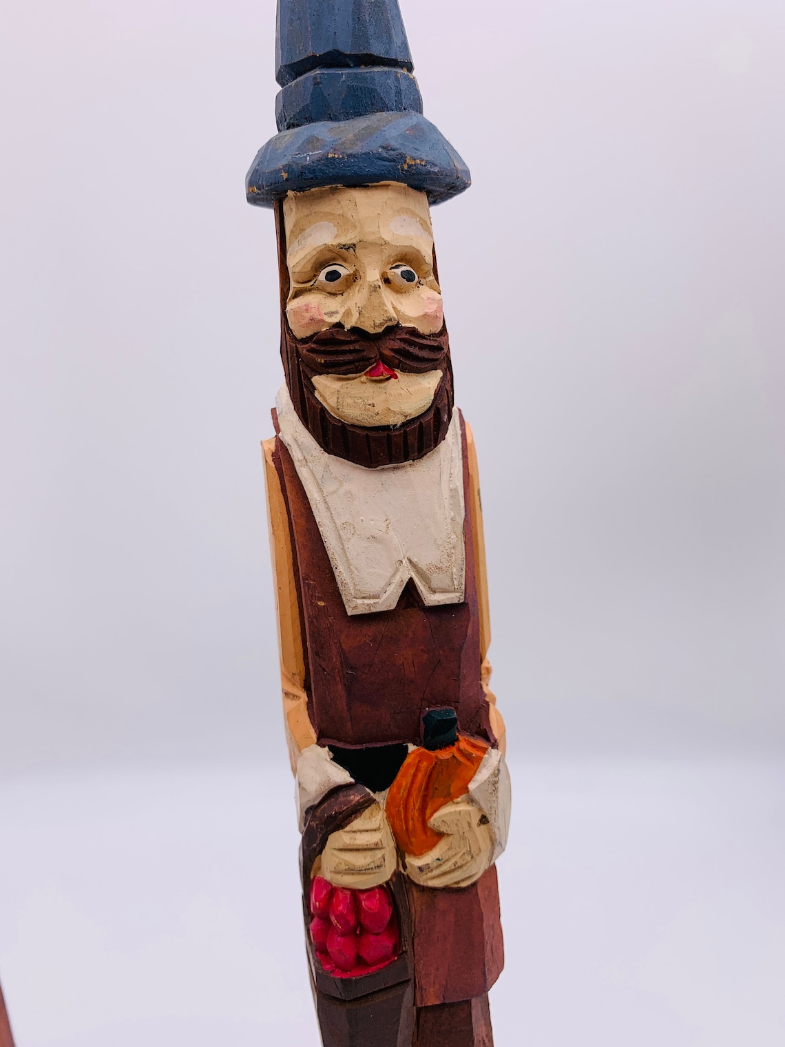 2 Wooden Figures Folk Art Made From Wood Wood Figurines Hand - Etsy