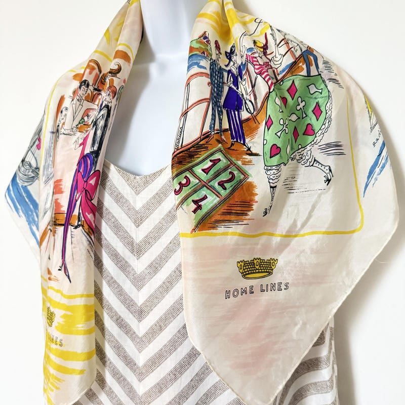 60s Scarf - Etsy