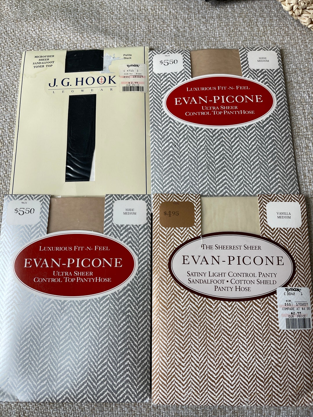 Lot of 4 Brand New Pantyhose Tights Black Nylon Tights Pantyhose Light ...