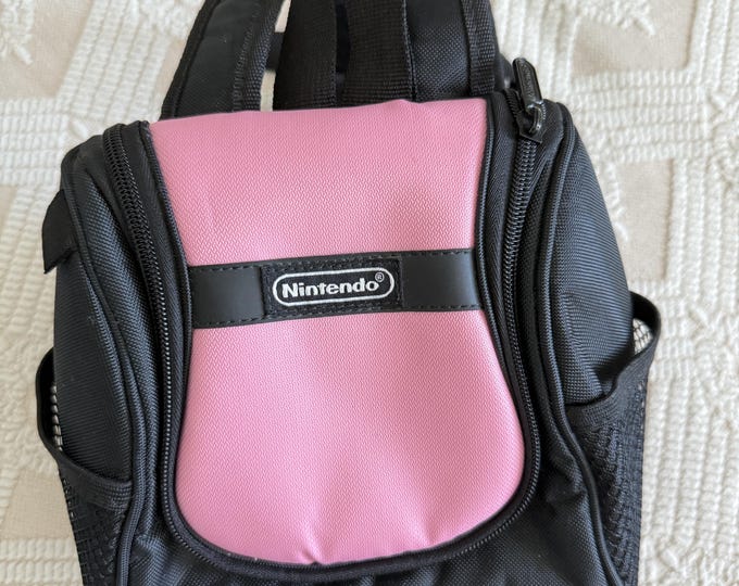 Nintendo Backpack Bag Black/pink Mini Backpack Video Game Bag - Etsy