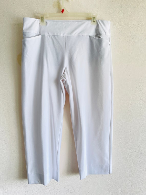 TAIL white pants Elastic pants White women's pants Hi… - Gem