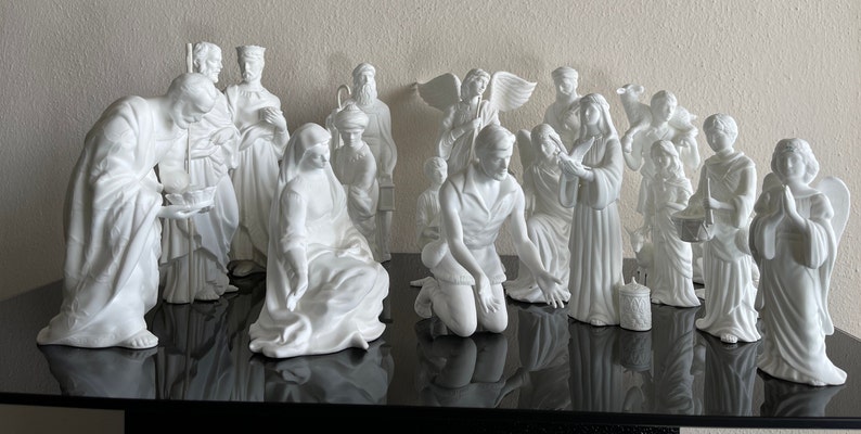 Lenox "the Nativity" Set of 19 Figurines Vintage Set Lenox 1991s ...